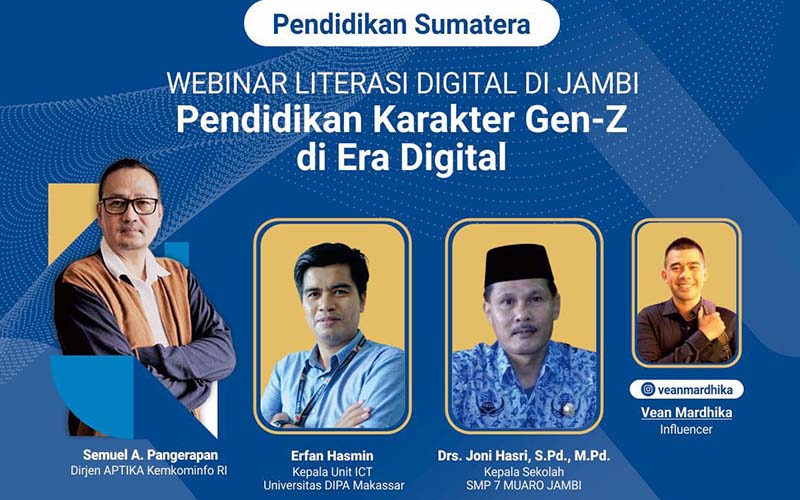 Gelar Webinar di SMP 7 Muaro Jambi, Kemenkominfo Ajarkan Pendidikan ...
