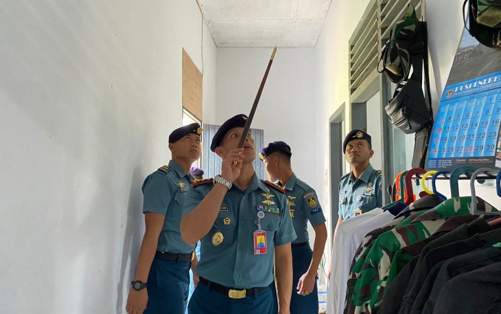 Komandan Lanudal Sabang Inspeksi Mendadak Mess Tidur Dalam | Klikwarta.com