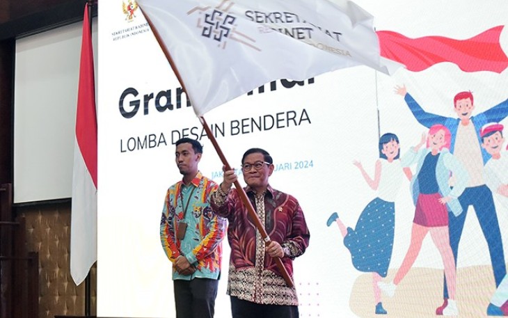 Pramono Anung Umumkan Pemenang Lomba Desain Bendera Setkab | Klikwarta.com