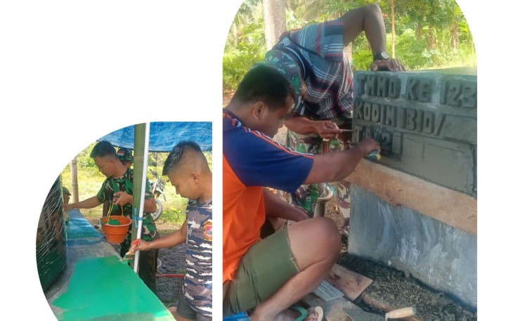 TNI Manunggal Air Kodim 1310/Bitung di Kelurahan Girian Indah Tahap ...