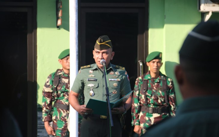 Pimpin Upacara Bendera, Kasdim Madiun Tekankan Kedisiplinan bagi ...